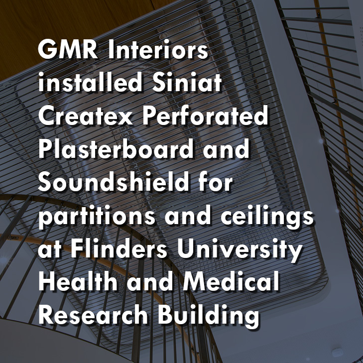 GMR Interiors installed Siniat Createx Perforated Plasterboard and Soundshield for partitions ...